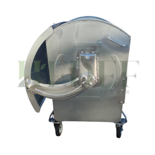 1100 Litre Orjinal Galvaniz Çöp Konteyneri (Kubbe Kapaklı)